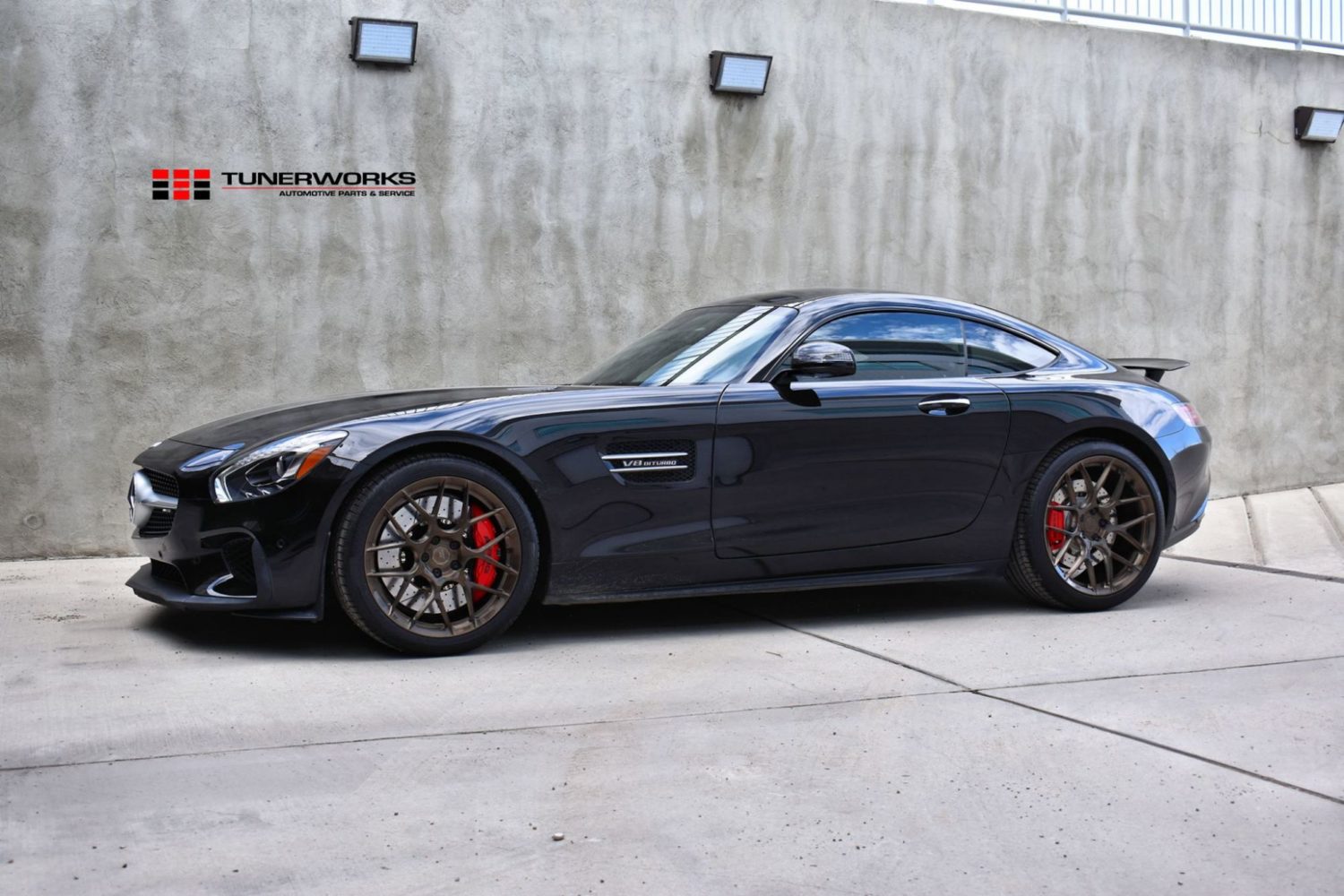 Mercedes-Benz AMG GTS Black with Bronze BC Forged KL12 Aftermarket ...