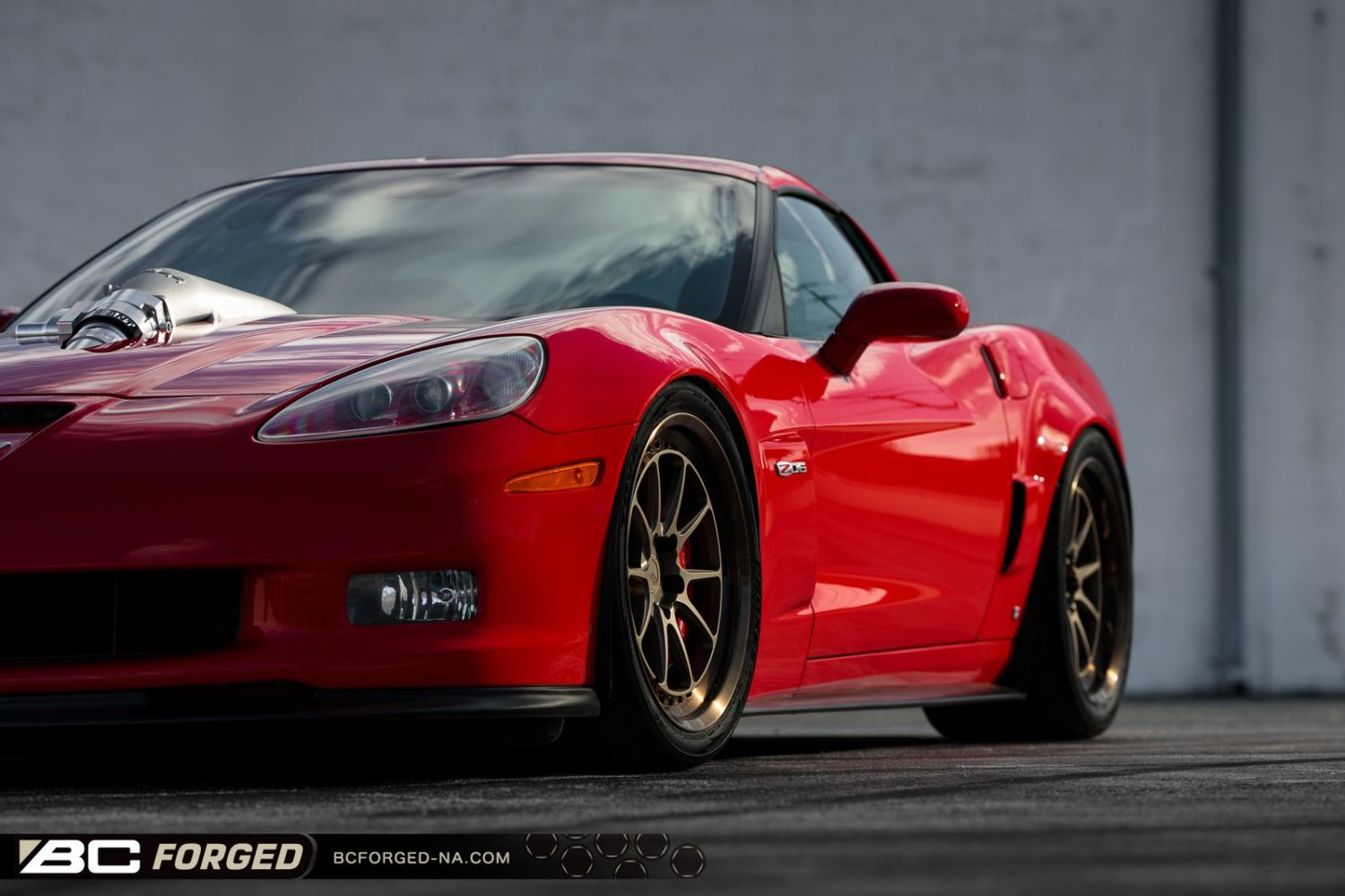 Chevrolet Corvette C6 Z06 Red BC Forged LE10 | Wheel Front