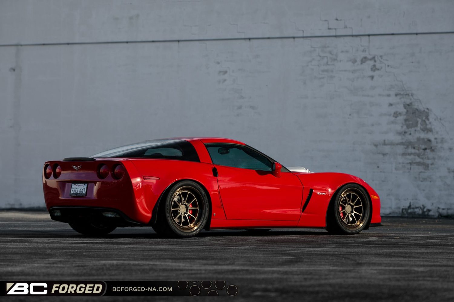 Chevrolet Corvette C6 Z06 Red BC Forged LE10 | Wheel Front