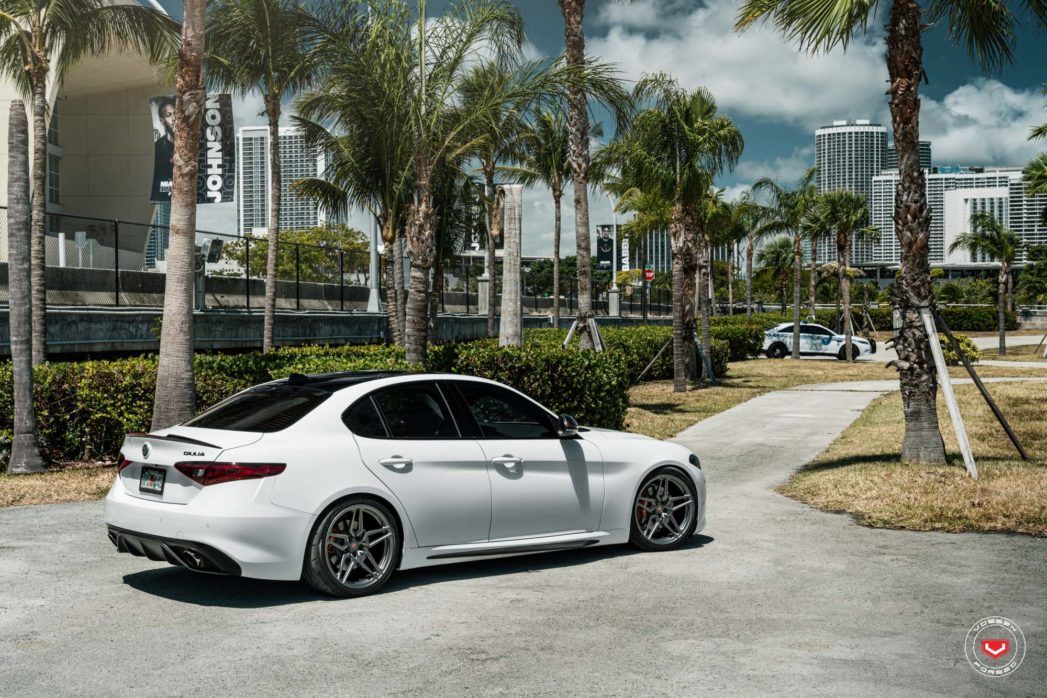 Alfa Romeo Giulia White Vossen M-X1 Wheel | Wheel Front