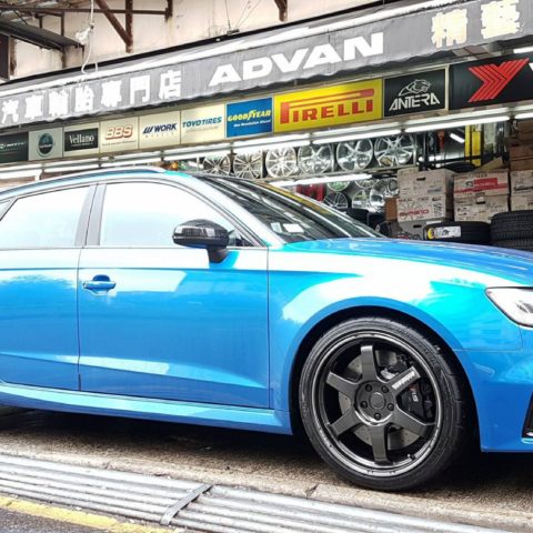 Audi RS3 8V Hatch Blue Rays Volk TE37 Ultra | Wheel Front
