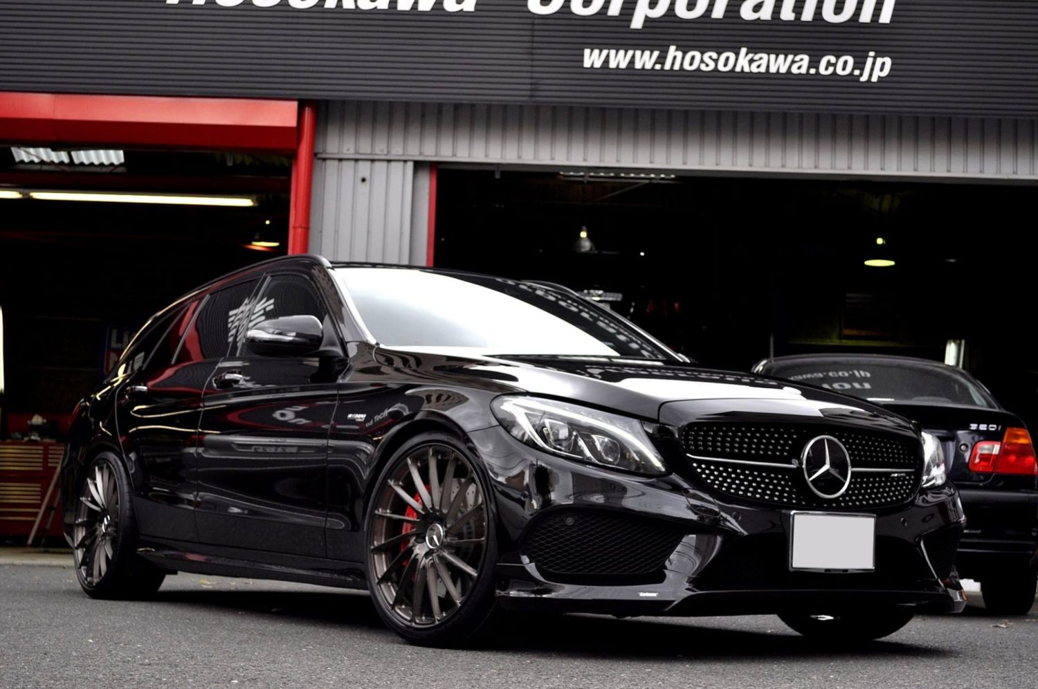 Mercedes-Benz C43 AMG W205 Black BC Forged RZ815 | Wheel Front