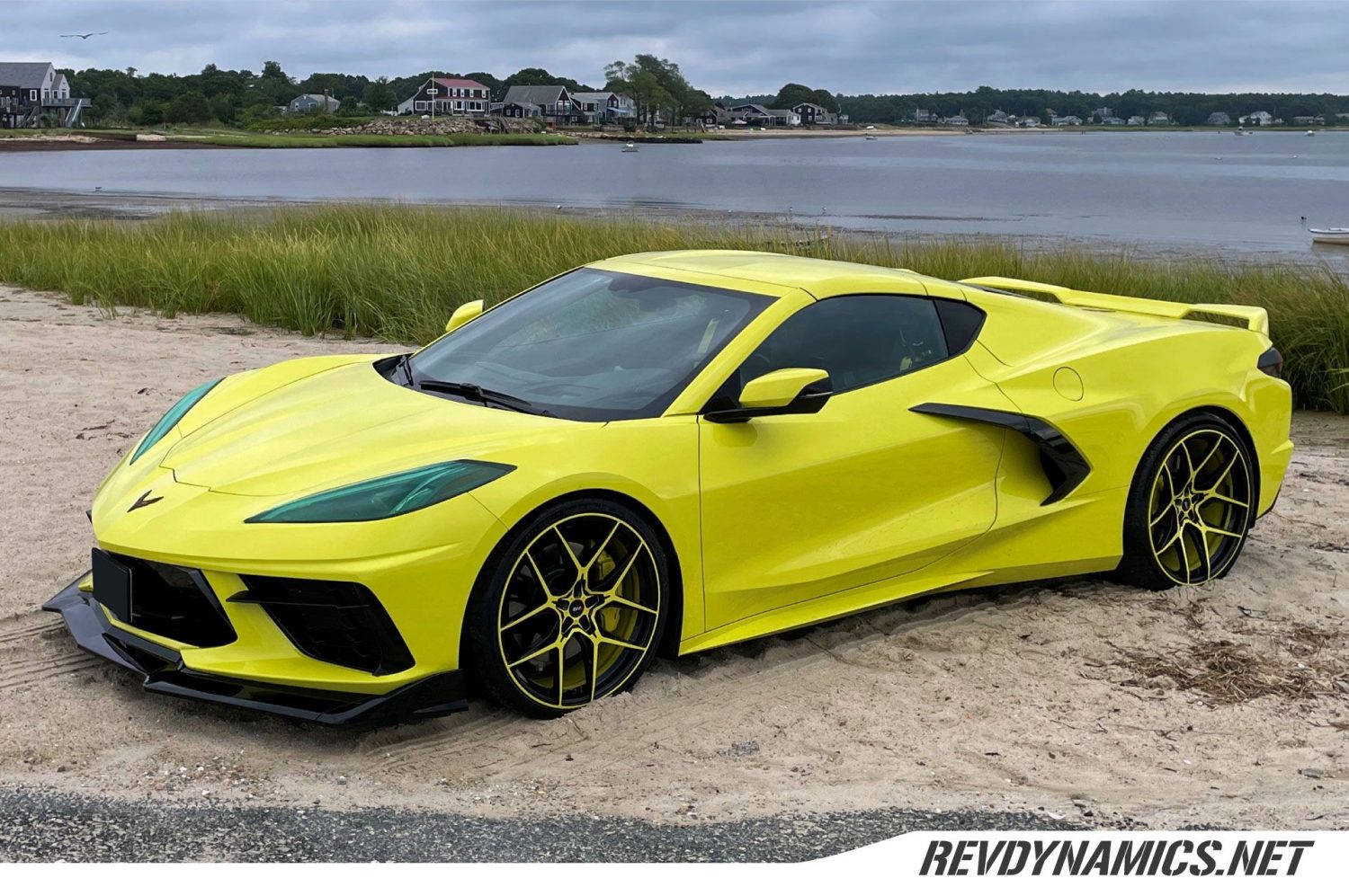 Chevrolet Corvette C8 Stingray Yellow Savini Sv F5 Wheel Front