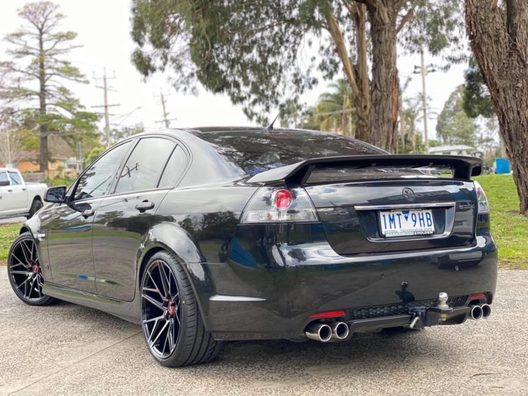 Holden Commodore VE SV6 Black Hussla Jacques | Wheel Front