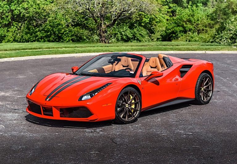 Ferrari 488 Spider Red HRE P204 | Wheel Front