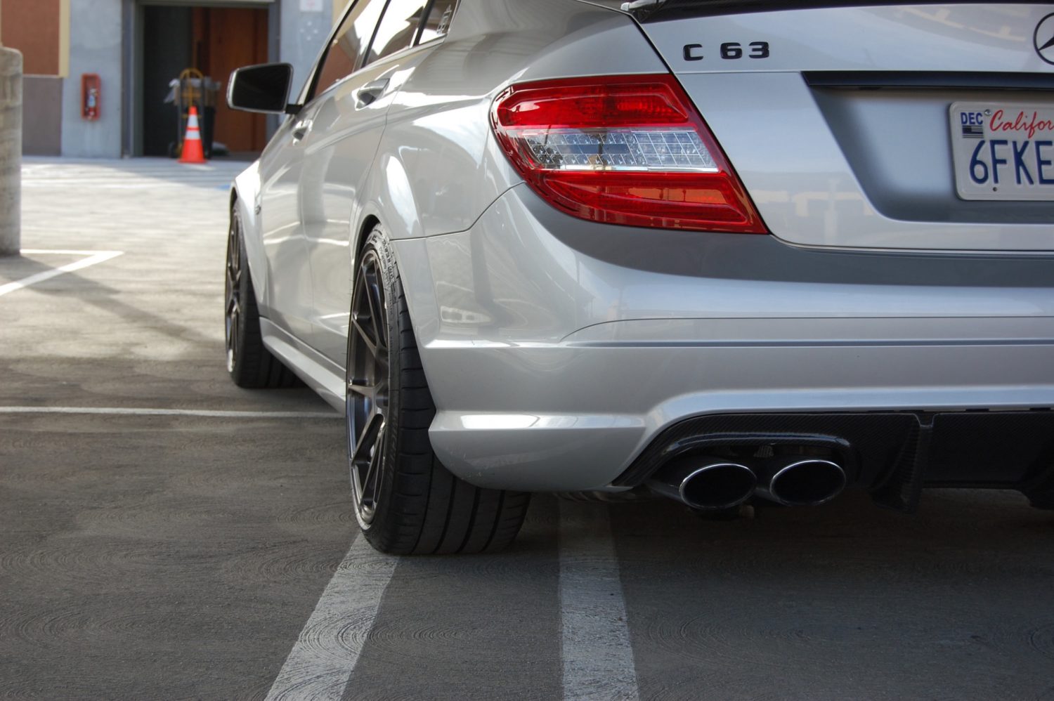Mercedes-Benz C63 W204 Silver Forgeline GA1R | Wheel Front