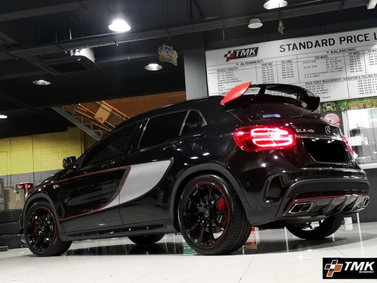 Mercedes-Benz GLA45 AMG Black with Rays Gram Lights 57Transcend REV ...