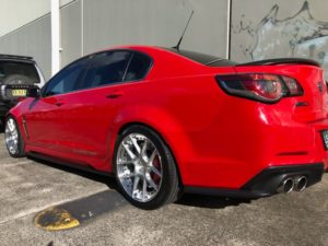 HSV Commodore VF Clubsport R8 LSA Red BC Forged HCA381S | Wheel Front