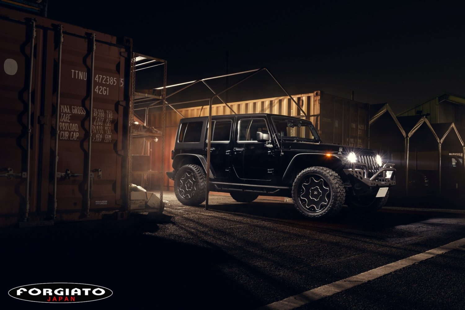 Jeep Wrangler Black Forgiato FIORE-C | Wheel Front
