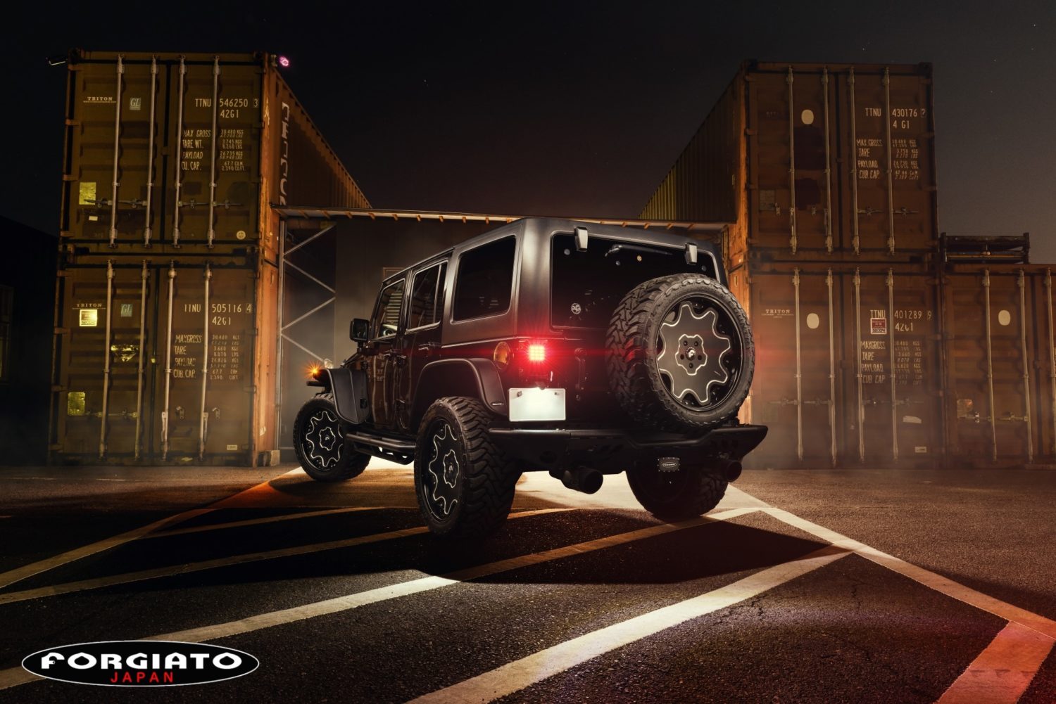 Jeep Wrangler Black Forgiato FIORE-C | Wheel Front
