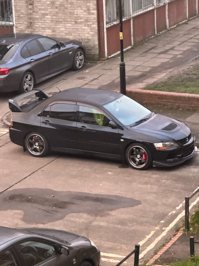 Mitsubishi Evolution IX Black Advan Racing Wheel | Wheel Front