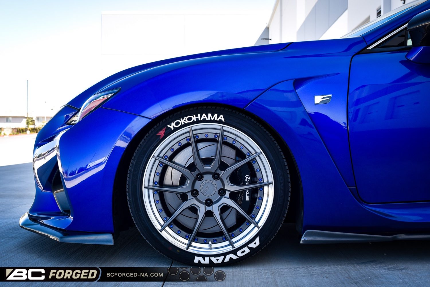 Lexus RC F Blue BC Forged HCA162S | Wheel Front