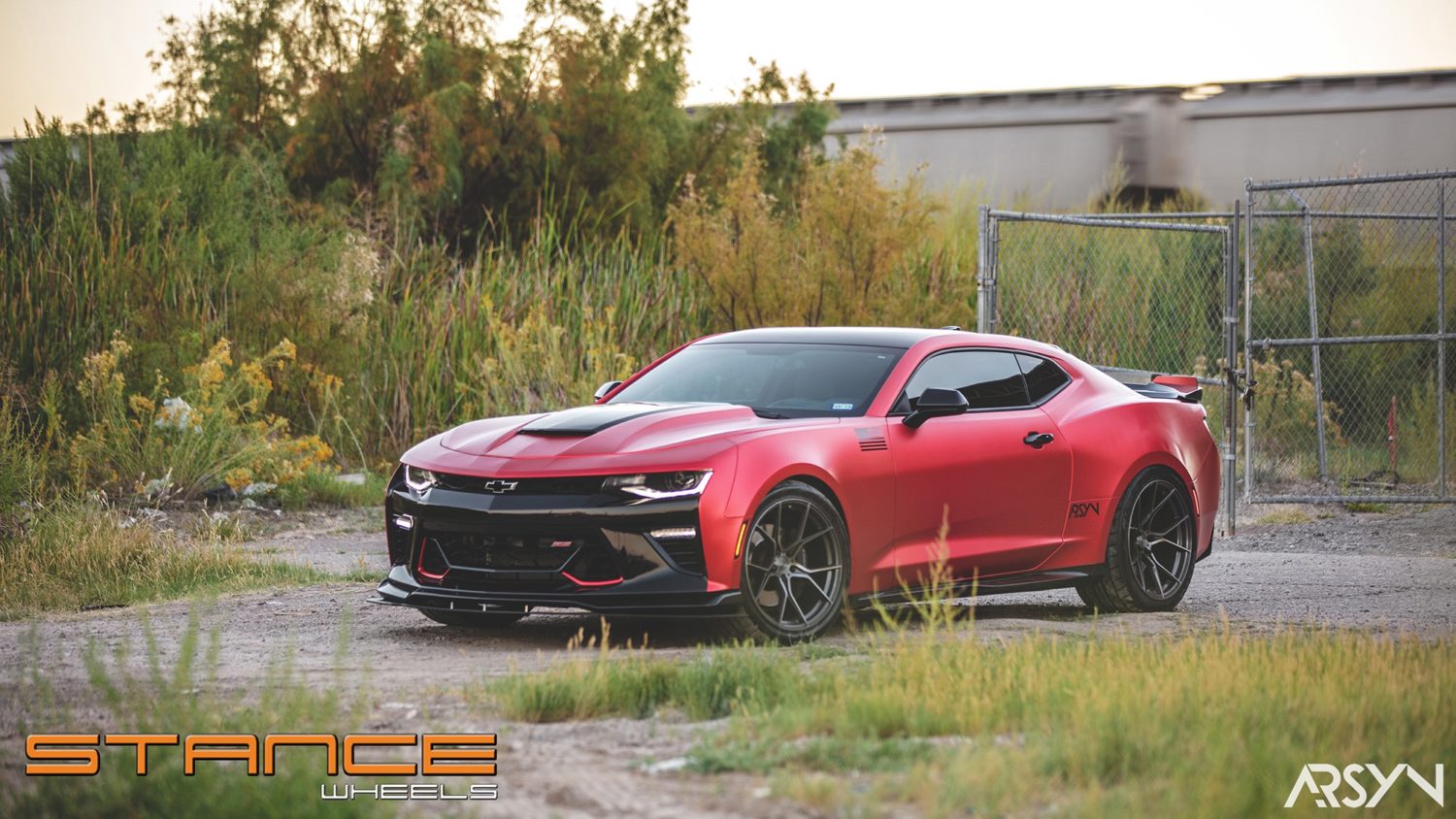 Chevrolet Camaro SS 6th Gen Red Stance SF07 | Wheel Front