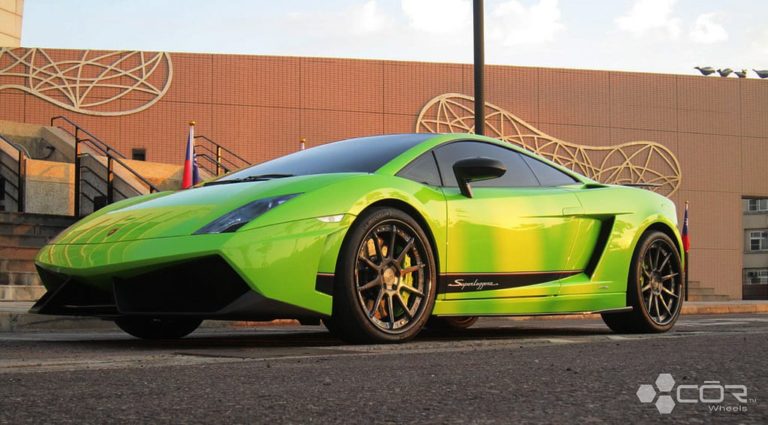 Lamborghini Gallardo Green COR Cipher Wheel | Wheel Front