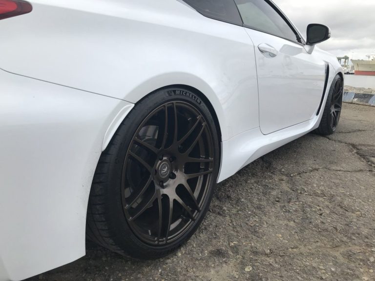 Lexus RC F White Forgestar F14 Wheel | Wheel Front