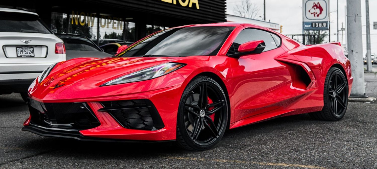 Chevrolet Corvette C8 Stingray Red HRE P 107 SC | Wheel Front