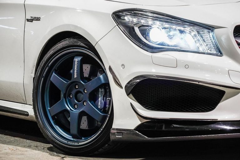 Mercedes-Benz CLA45 AMG C117 White Rays Volk TE37 Ultra | Wheel Front