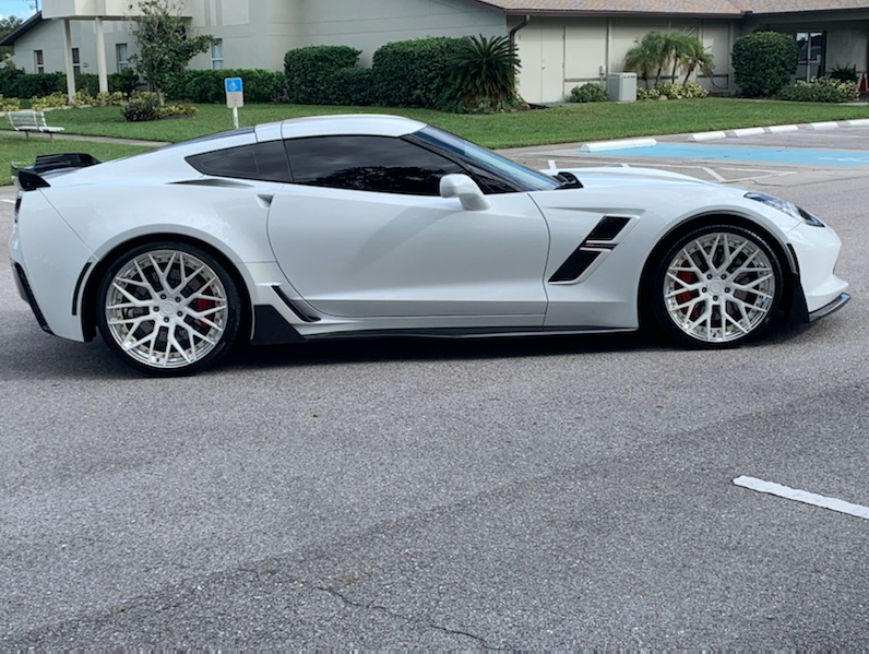 Chevrolet Corvette C7 Grand Sport White BC Forged HCA192S