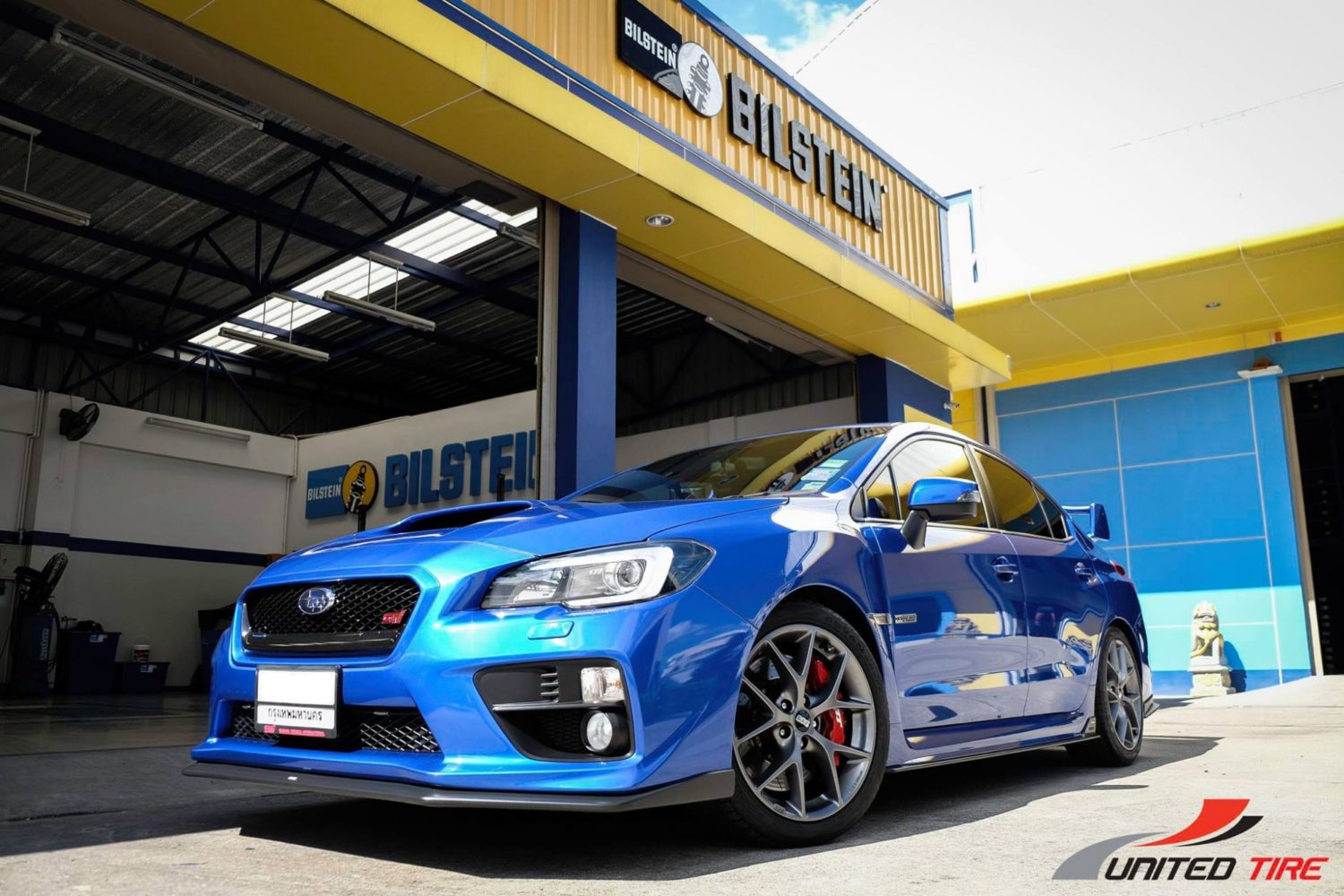 Subaru WRX STI VA Blue BBS SR | Wheel Front
