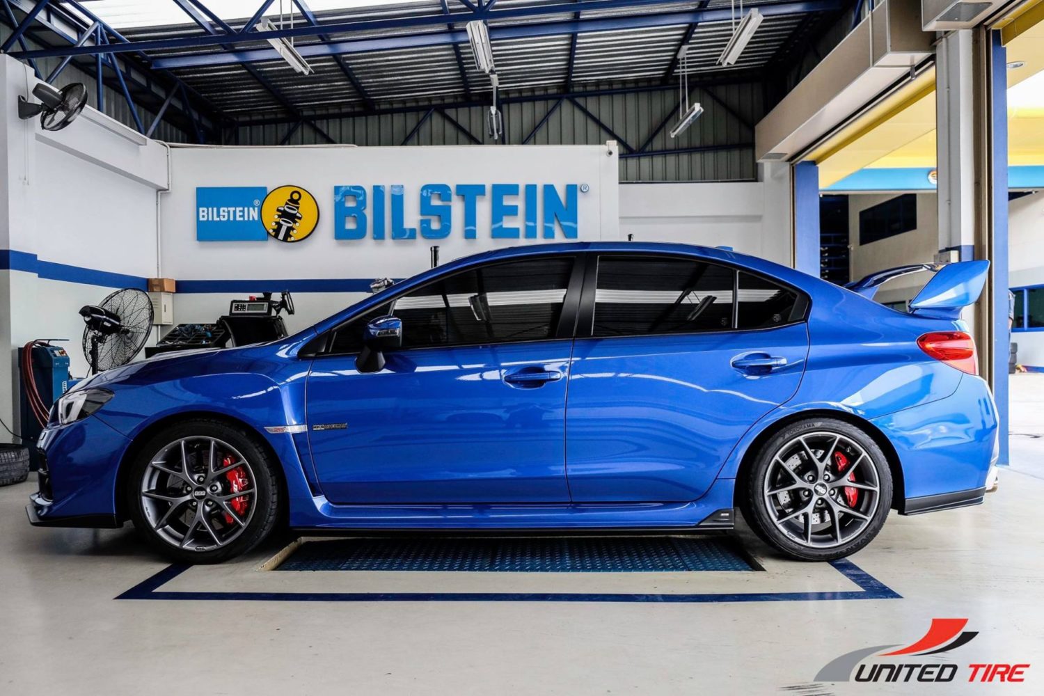 Subaru WRX STI VA Blue BBS SR | Wheel Front