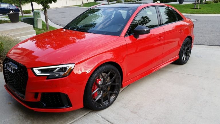Audi RS3 8V Sedan Red BC Forged RZ21 | Wheel Front