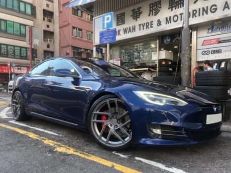 Tesla Model S P100D Blue Modulare B38 | Wheel Front
