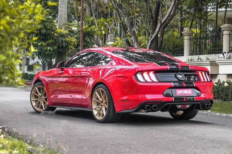 Ford Mustang GT S550 Red Vossen EVO-2R | Wheel Front