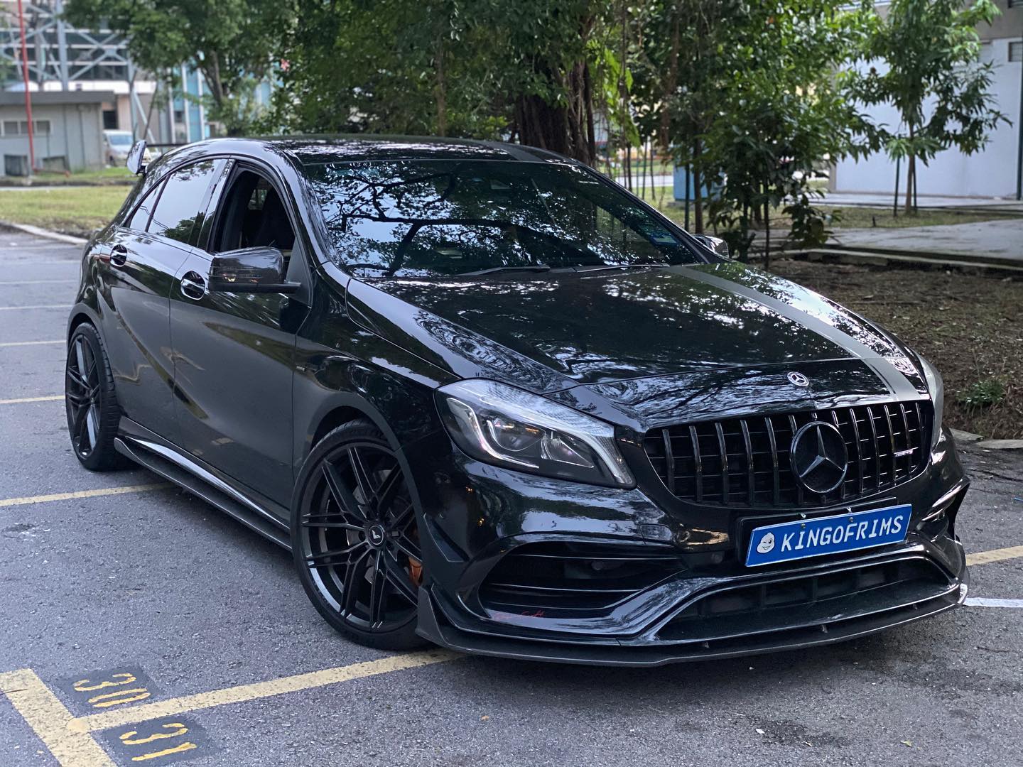 Mercedes Benz A45 AMG W176 Black Vorsteiner V FF 112 Wheel Front Mercedes Benz A45 AMG W176 Black Vorsteiner V FF 112 Wheel Front