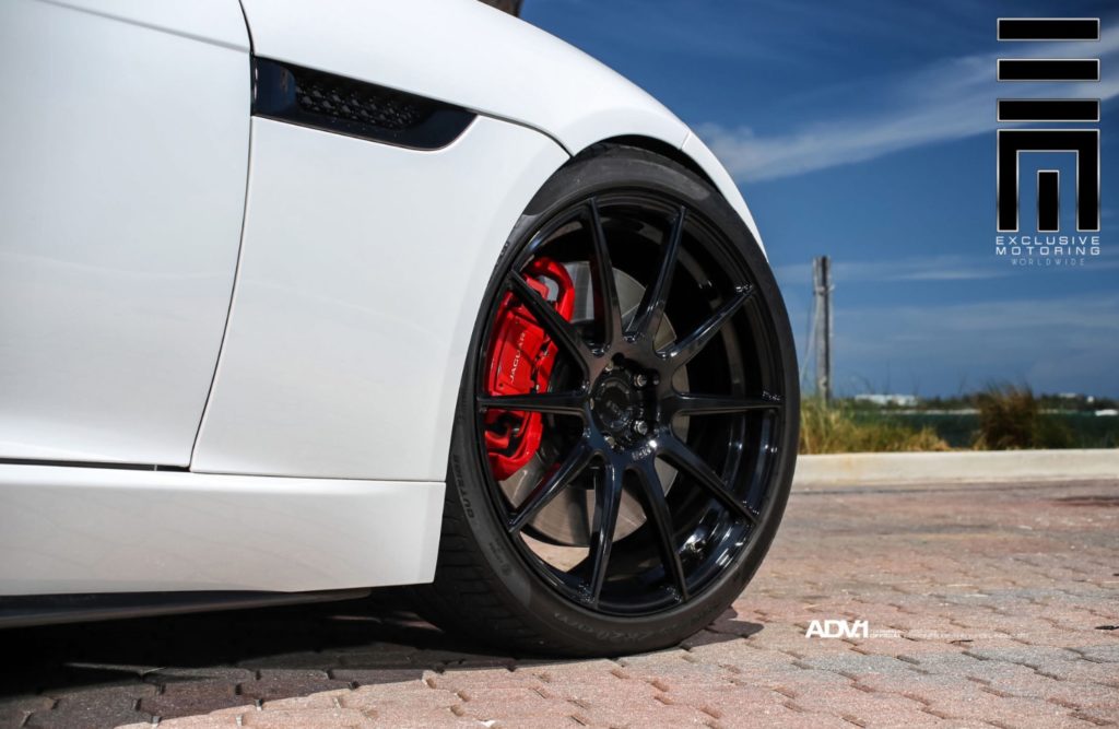 Jaguar F-Type White ADV.1 ADV10 M.V1 STANDARD | Wheel Front