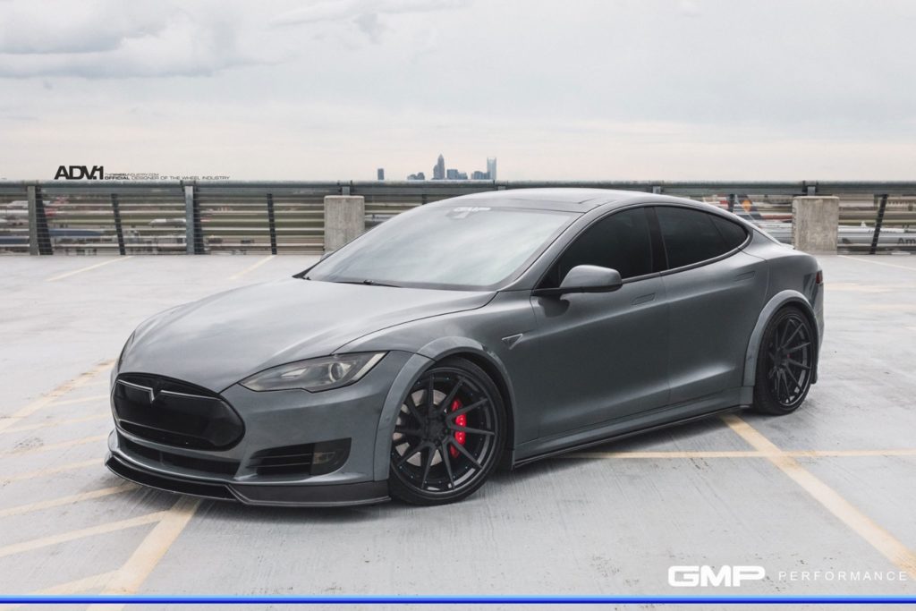 Tesla Model S Grey ADV.1 ADV10R TRACK SPEC CS | Wheel Front
