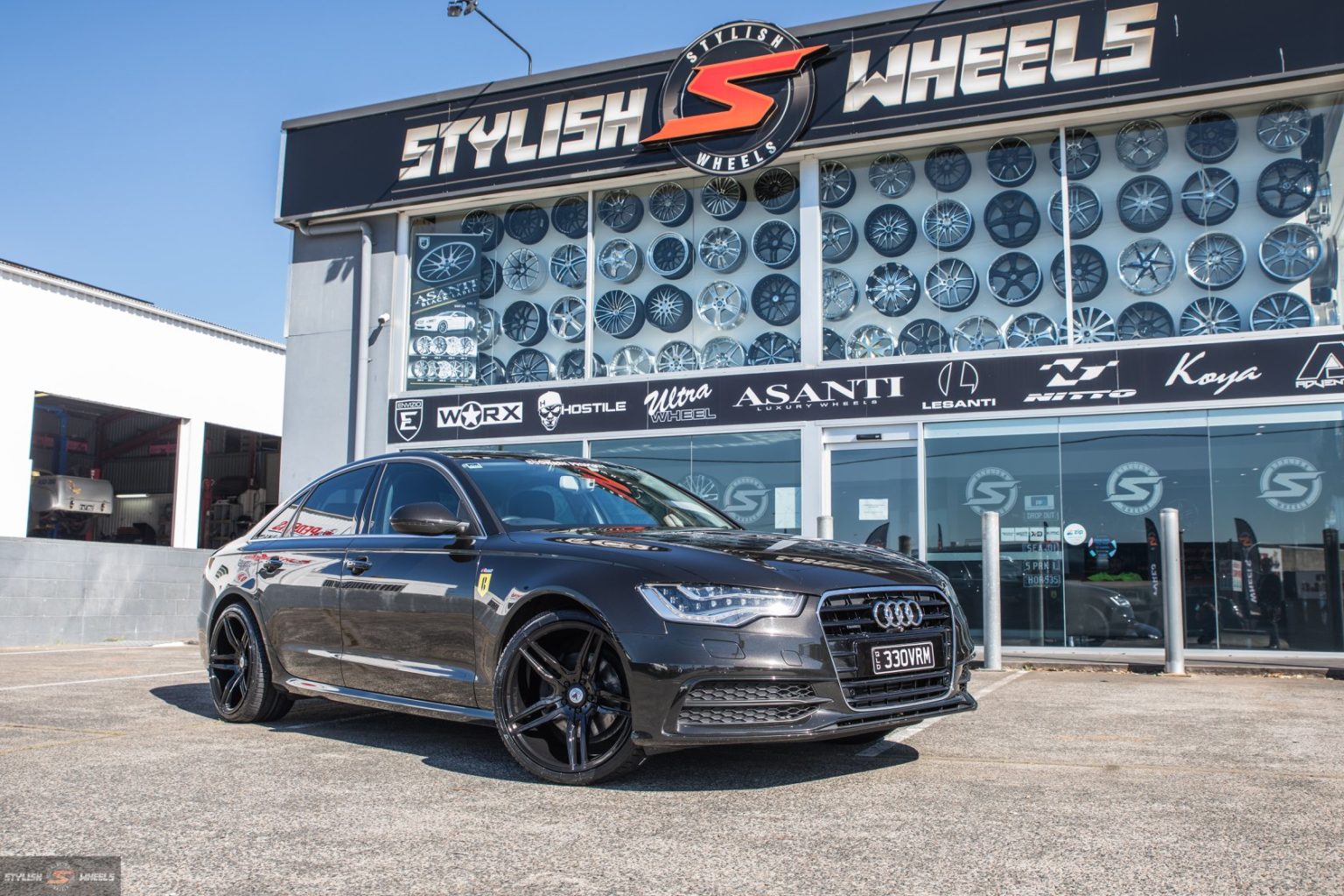 Audi A6 C7 Black Asanti ABL-12 | Wheel Front