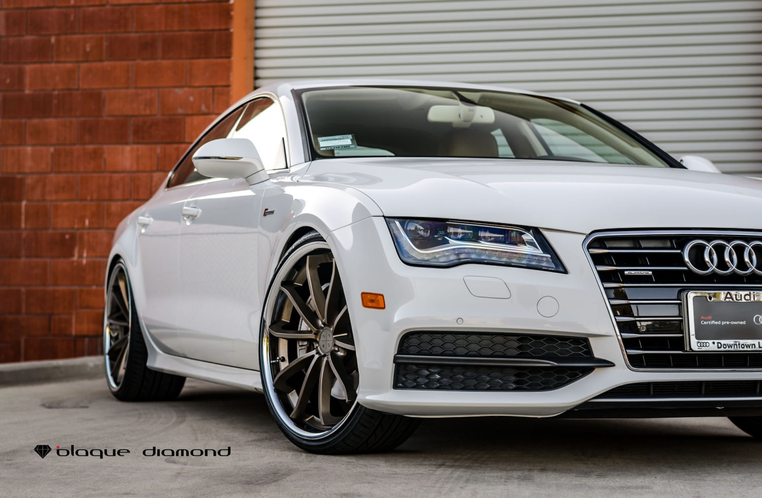 Audi A7 C7 White Blaque Diamond BD-23 | Wheel Front