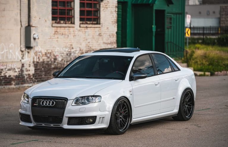 Audi RS4 B7 White 1221 Wheels 1661 AP3 Apex3.0 | Wheel Front