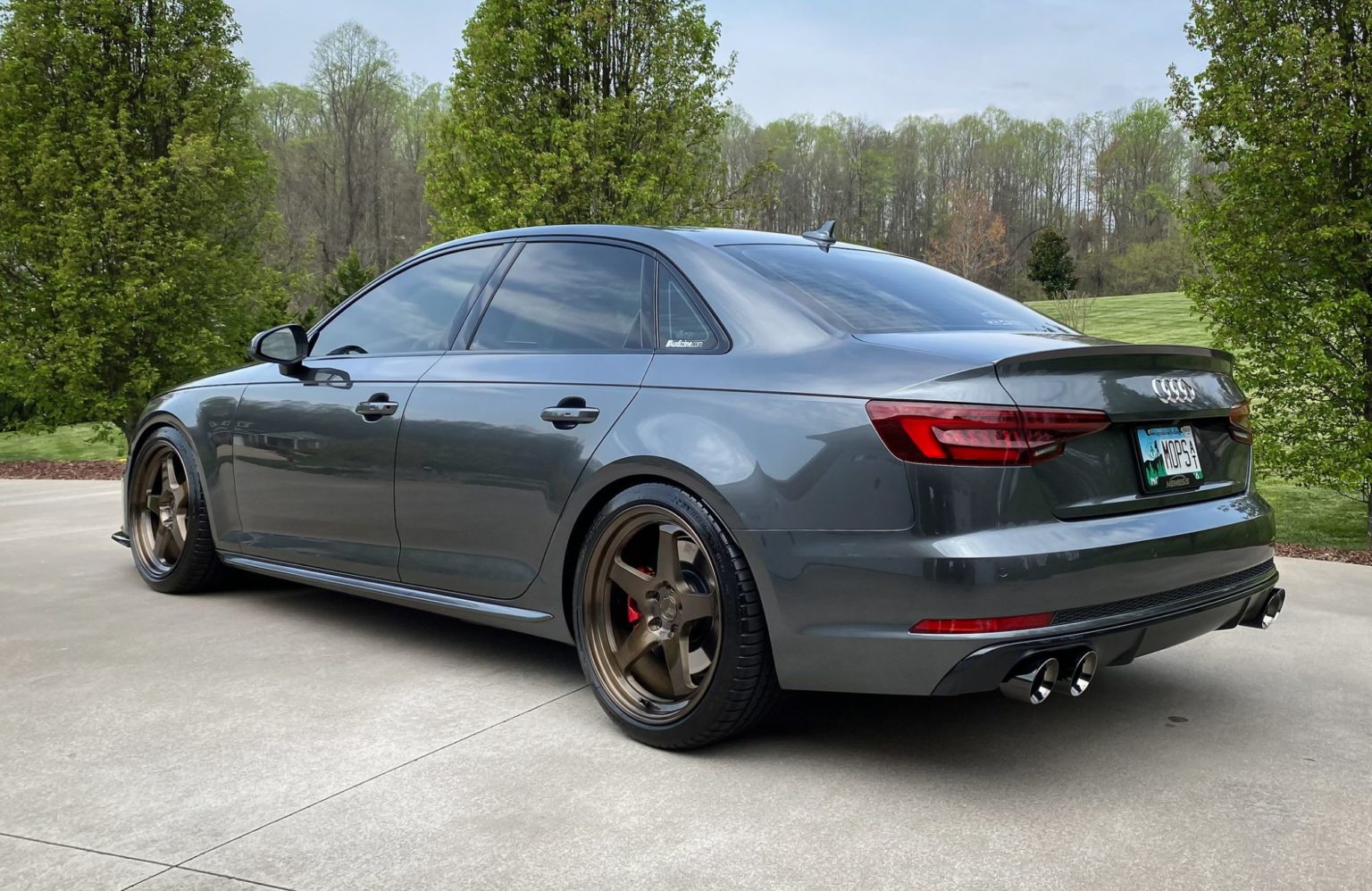 Audi S4 B9 Grey BC Forged TD03 Wheel Wheel Front