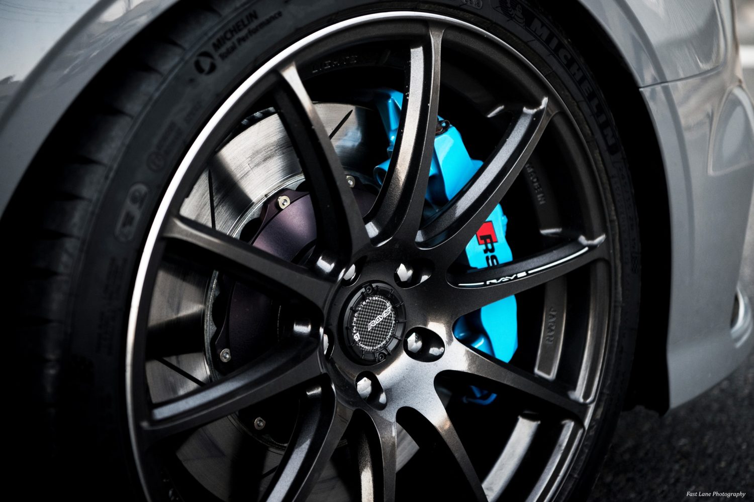 Audi RS3 8V Sedan Grey Rays Gram Lights 57Transcend | Wheel Front