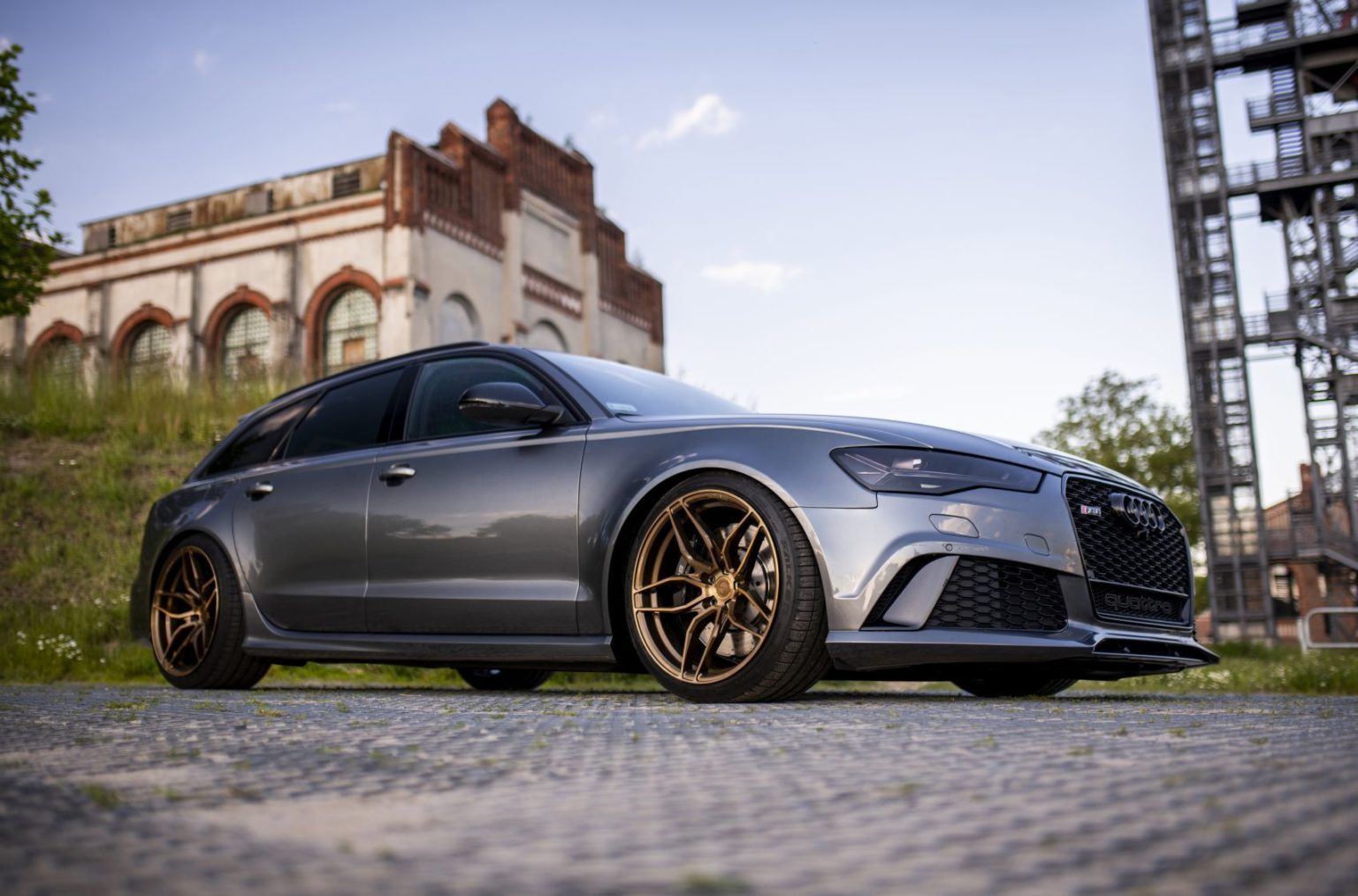 Audi RS6 C7 Grey with Bronze Concaver CVR3 | Wheel Front