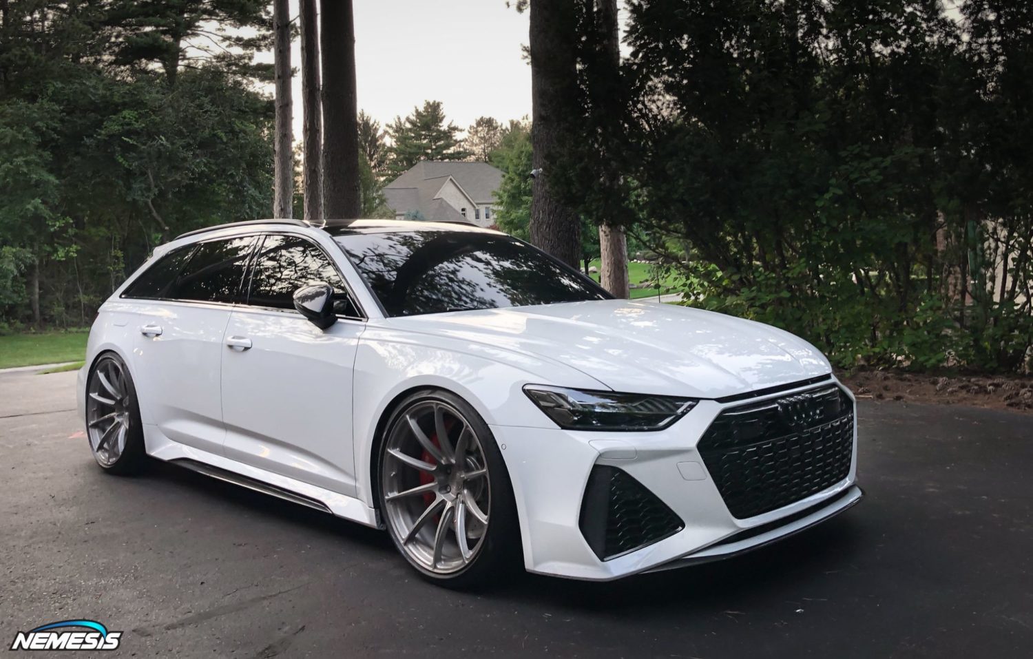 Audi RS6 C8 White BC Forged RZ10 | Wheel Front