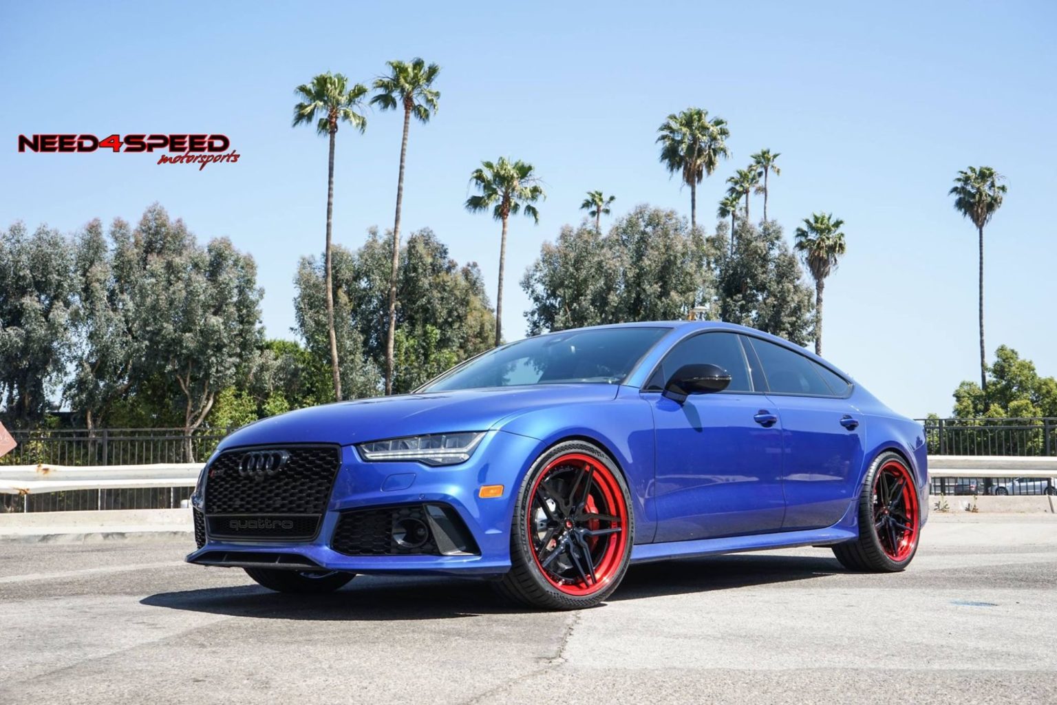 Audi RS7 C7 Blue Vossen HC-2 3-Piece | Wheel Front