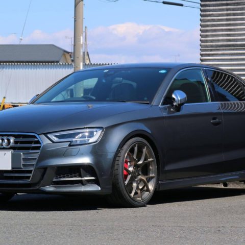 Audi S3 8V Grey with BC Forged RS41 Aftermarket Wheels | Wheel Front