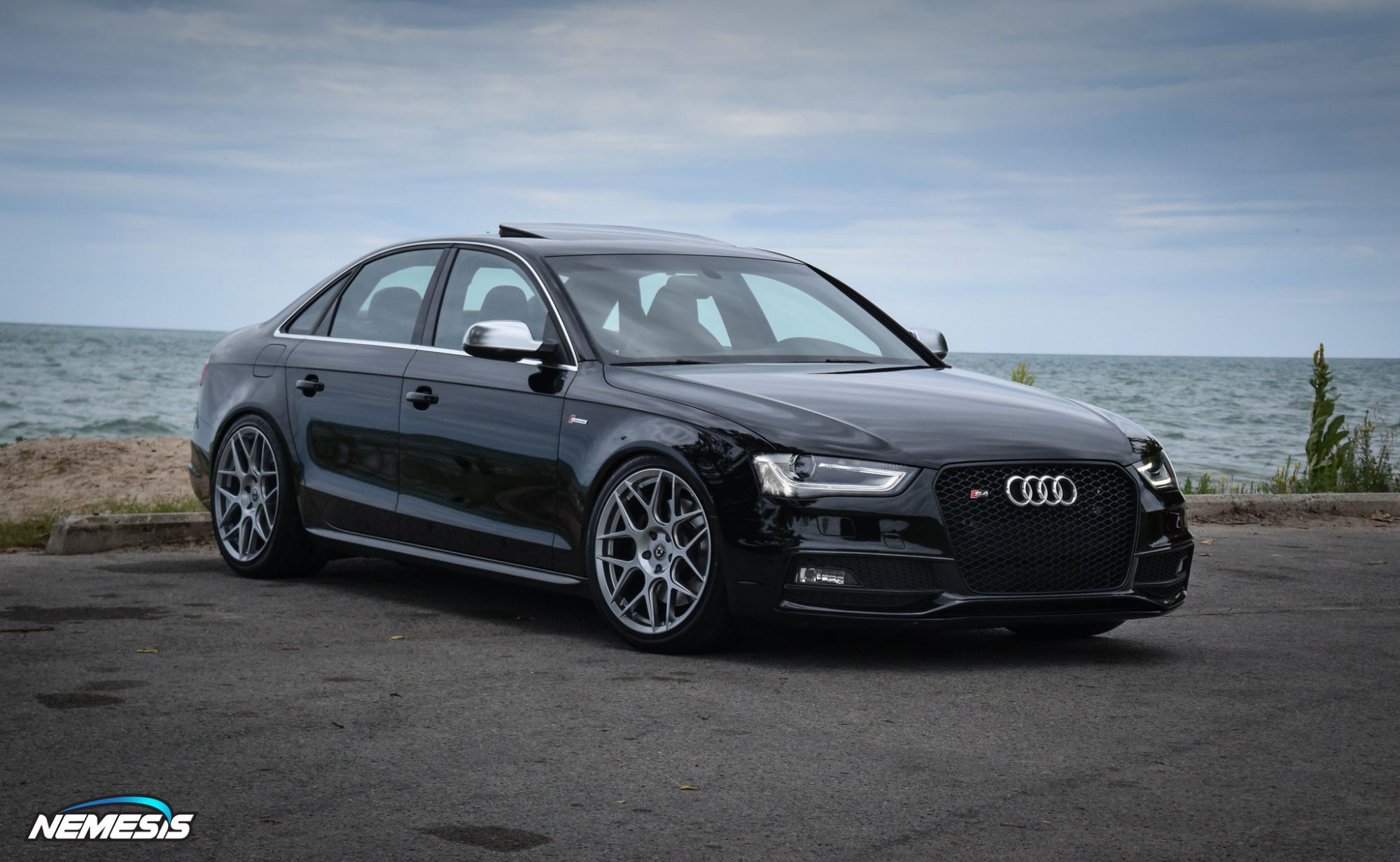 Audi S4 B8 Black With HRE FF01 Aftermarket Wheels Wheel Wheel Front Audi S4 B8 Black With HRE FF01 Aftermarket Wheels Wheel Wheel Front