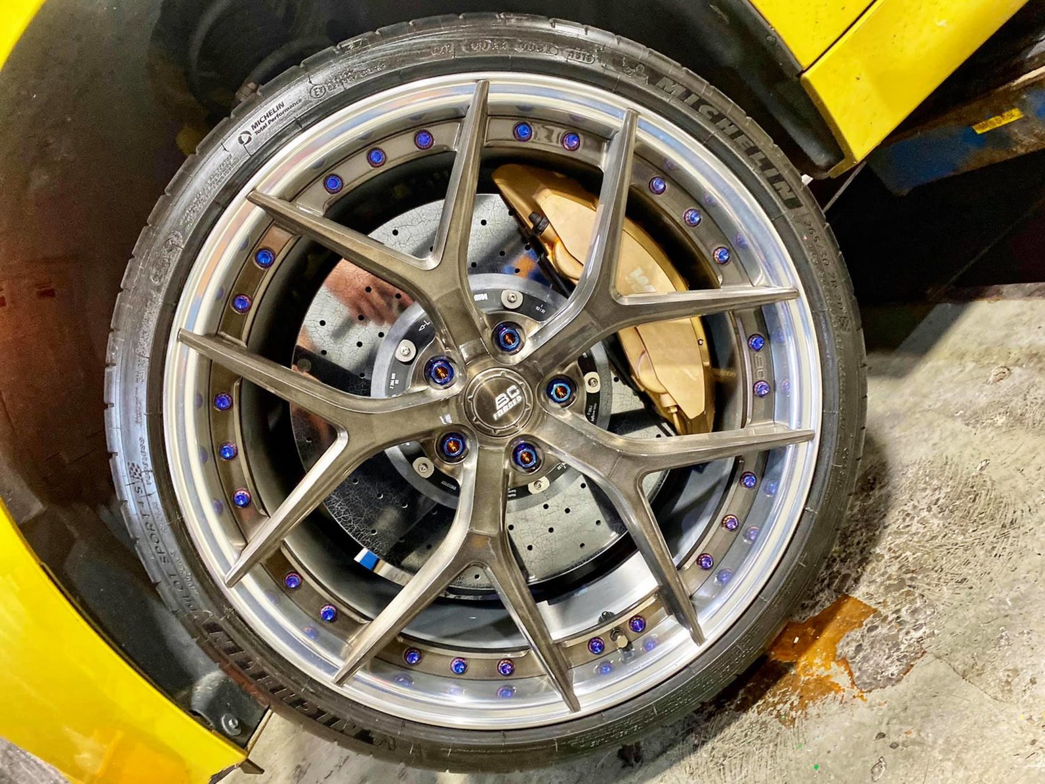 BMW M3 F80 Austin Yellow BC Forged HT02S | Wheel Front