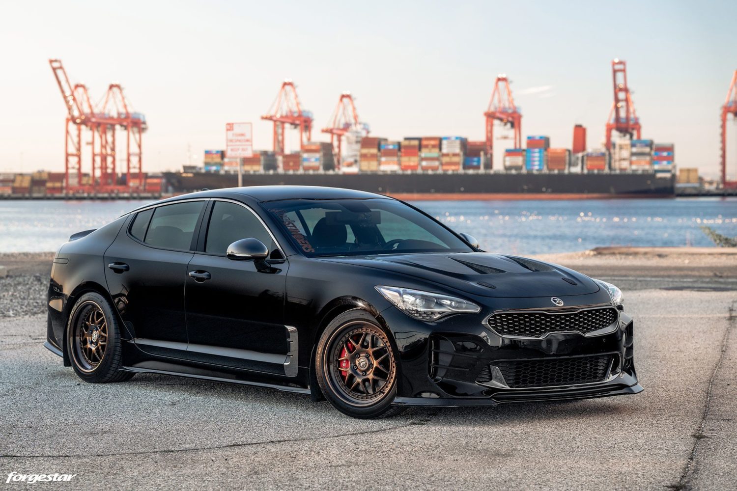Kia Stinger GT Black Forgestar M14 | Wheel Front