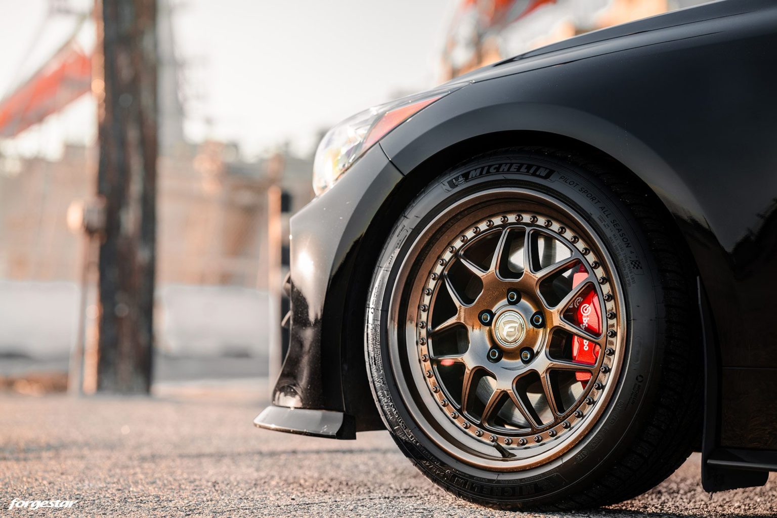 Kia Stinger GT Black Forgestar M14 | Wheel Front
