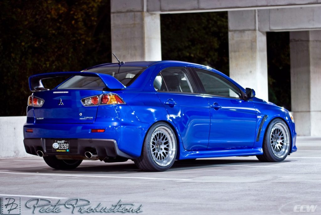 Mitsubishi Evolution X Blue CCW Classic | Wheel Front