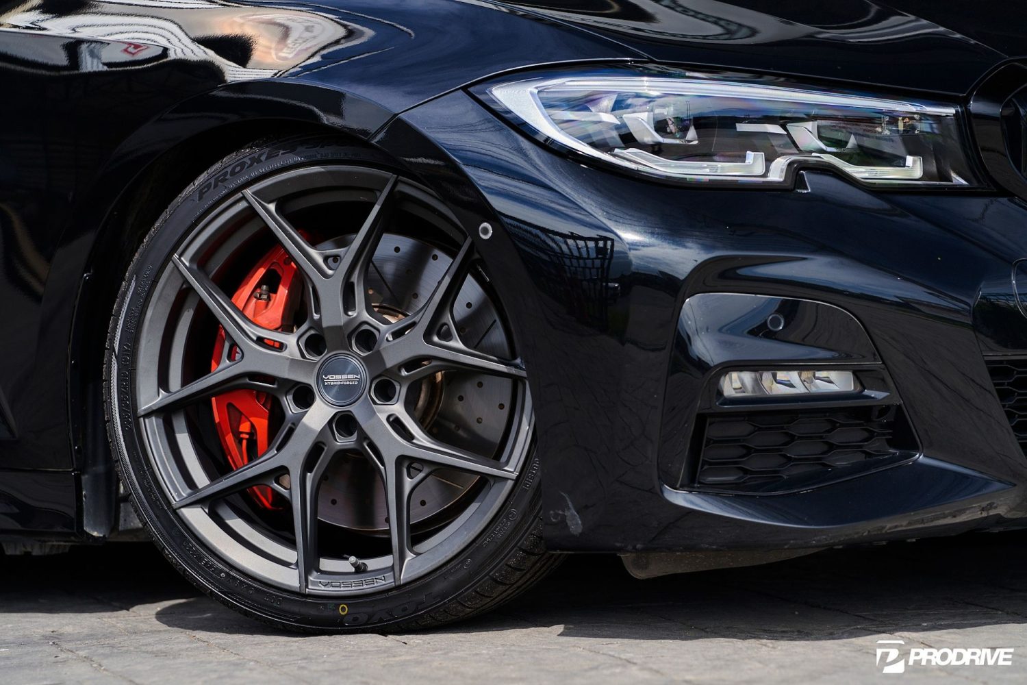 BMW 330i G20 Black Vossen HF-5 | Wheel Front