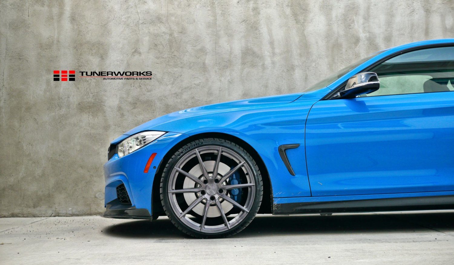 BMW 4 series 435i F32 Blue with Vertini RF1.1 Aftermarket Wheels ...