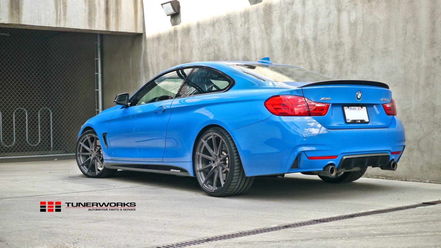 BMW 4 series 435i F32 Blue with Vertini RF1.1 Aftermarket Wheels ...