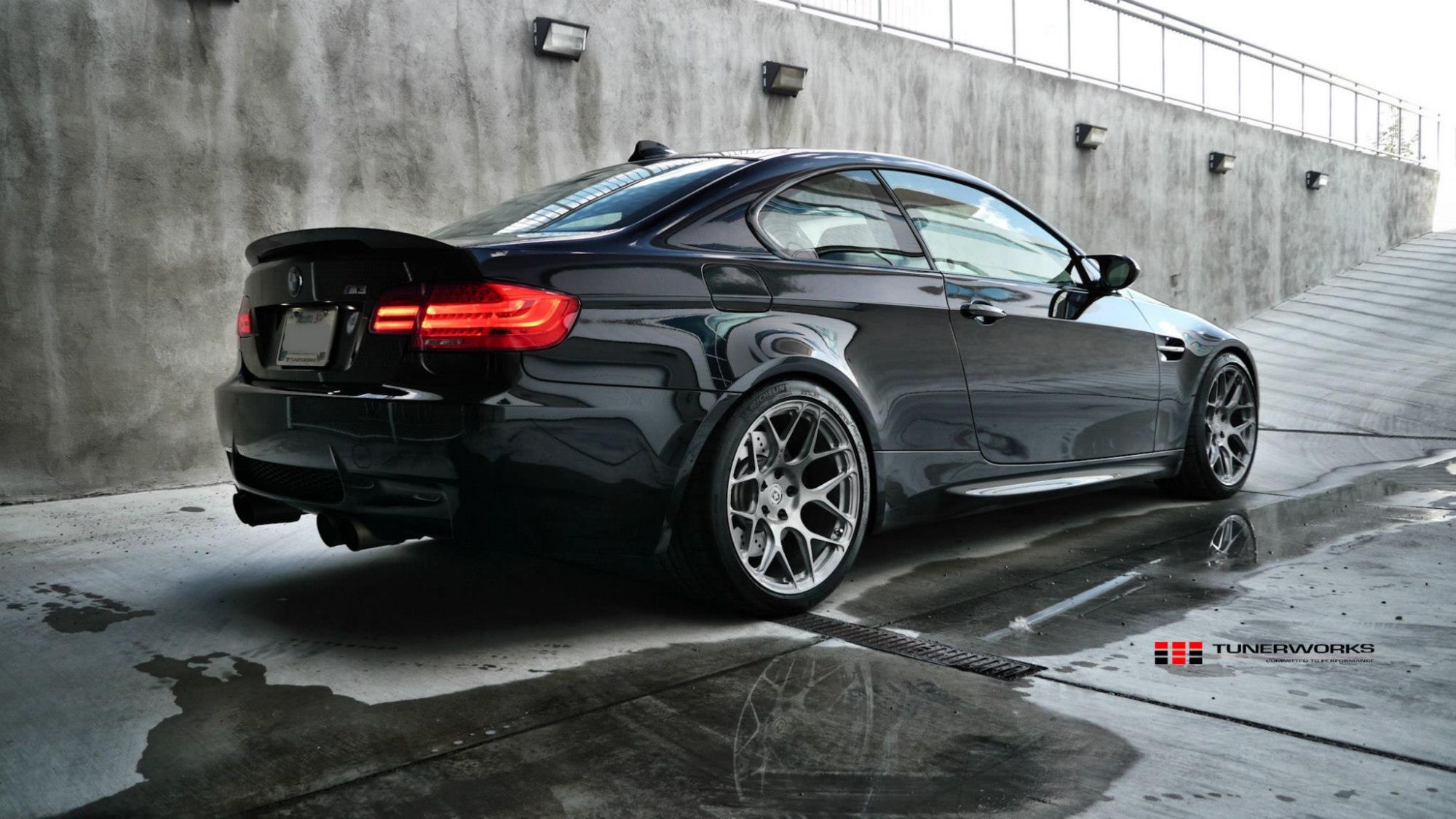 BMW M3 E92 Black With HRE P40SC Aftermarket Wheels Wheel 41 OFF BMW M3 E92 Black With HRE P40SC Aftermarket Wheels Wheel 41 OFF