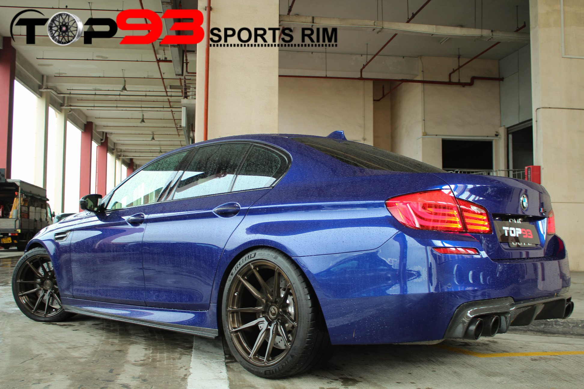 BMW M5 F10 San Marino Blue BC Forged EH301 Wheel Wheel Front