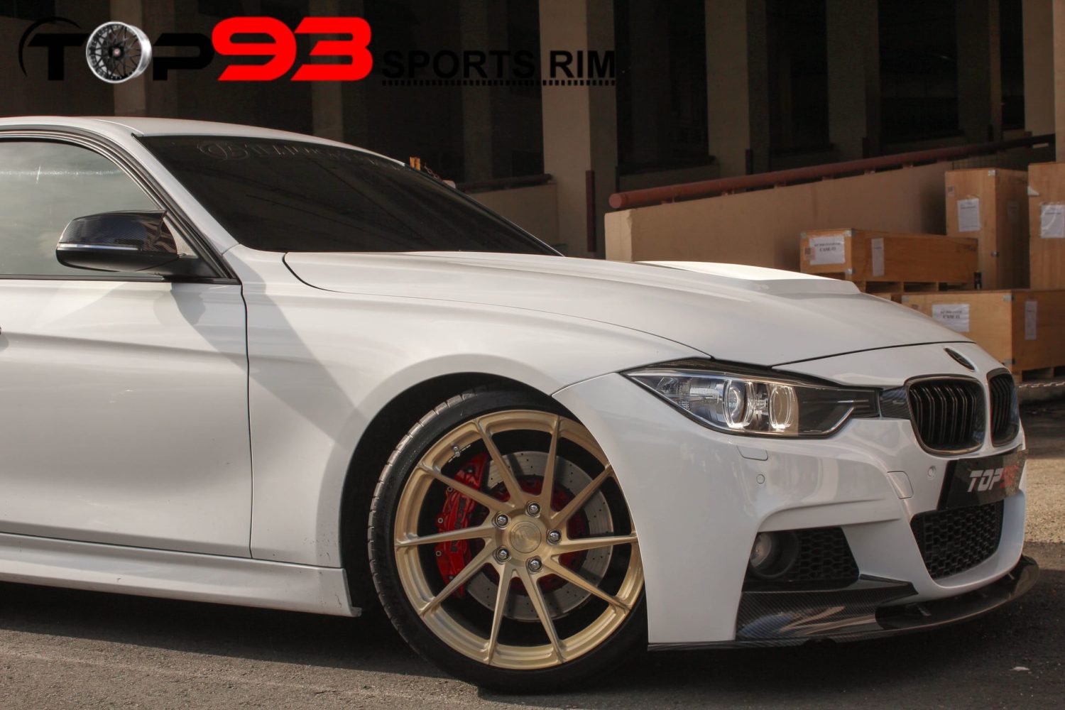 BMW 3 series F30 White BC Forged EH171 | Wheel Front